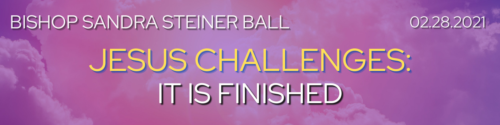 Jesus Challenges: It Is Finished – Lewisburg United Methodist Church