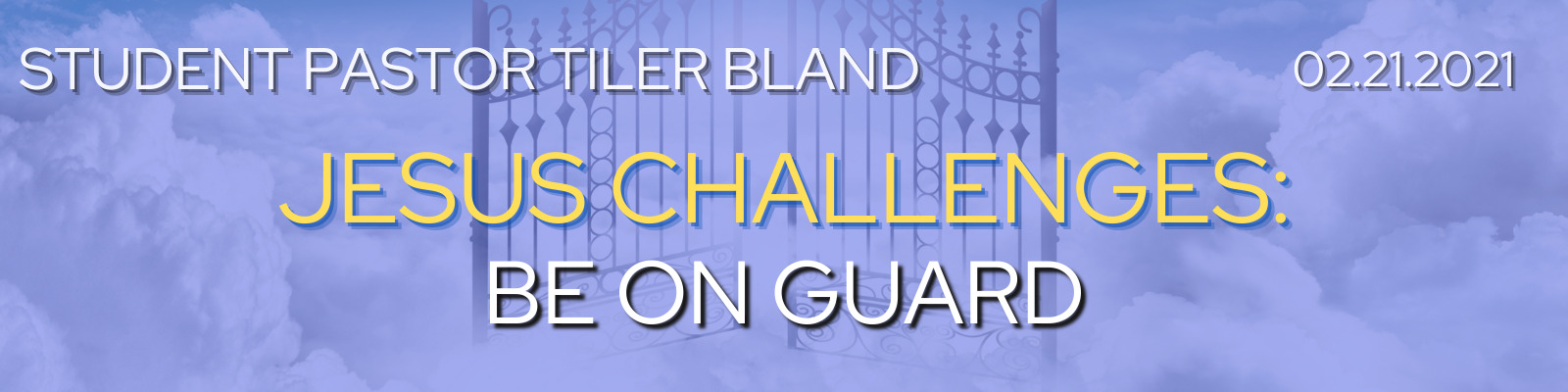 Jesus Challenges: Be On Guard – Lewisburg United Methodist Church