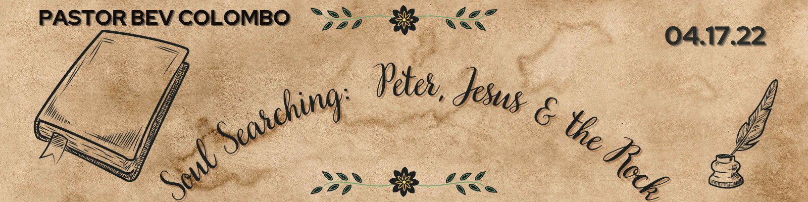 The Message: Soul Searching: Peter, Jesus & The Rock – Lewisburg United ...