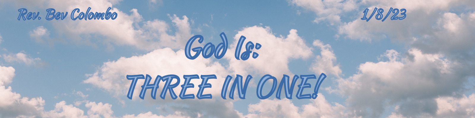 God Is…..THREE IN ONE!! – Lewisburg United Methodist Church